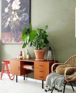 Verde seco nas paredes - Detalhes Mágicos